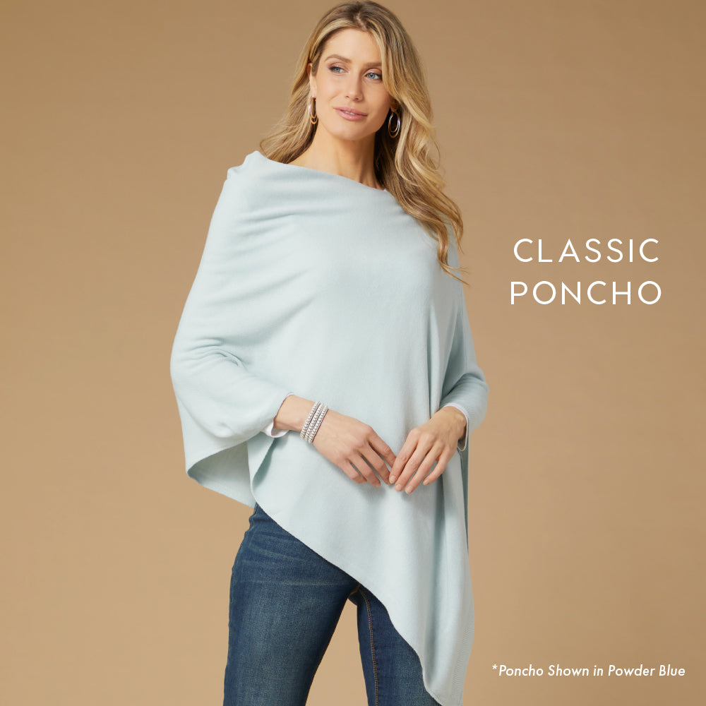 The Lightweight Poncho - Seafoam – Ginger Snaps & Co.
